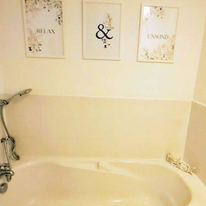 Spa Bathroom Decor, Bathroom Wall Decor, Botanical Bathroom Art ...