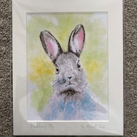 Original Hand Crafted Rabbit Wood Engraving (pyrography) Illustration ...