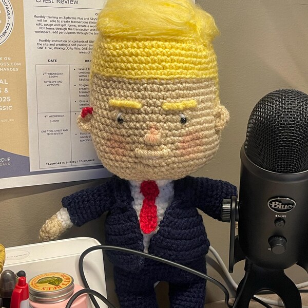 CROCHET PATTERN: Amigurumi-trump Doll - Etsy
