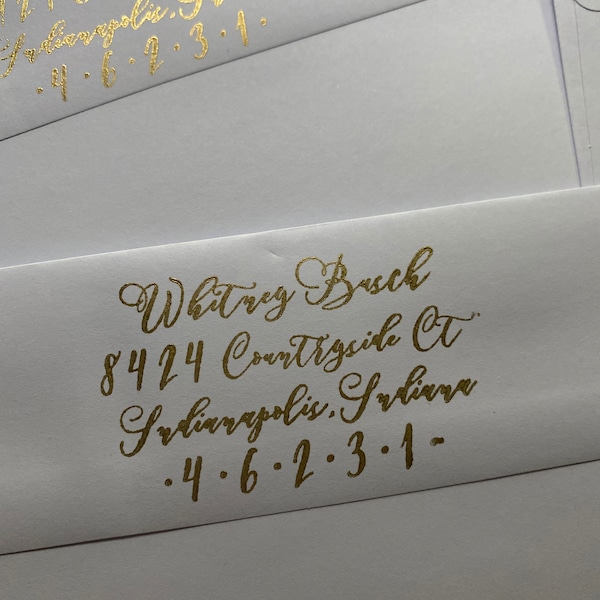 Calligraphy Return Address Stamp, Calligraphy Stamp, Housewarming Gift ...