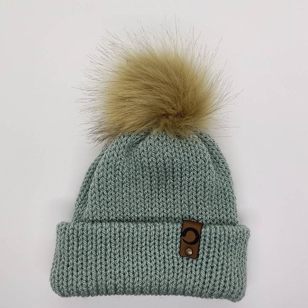 Custom Small Labels With Flat or Ball Rivet, Knitted Beanie Tags ...