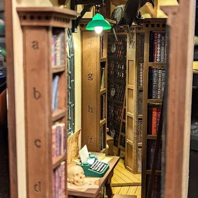 The Shining Book Nook Spooky Shelf Insert Bookshelf Diorama Horror Art ...