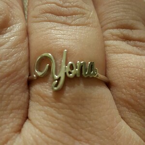 Custom Name Ring Personalized Name Ring Custom Ring Band | Etsy