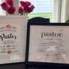 Pastor Gift Pastor Appreciation Wall Decor Minister Gift Personalized ...
