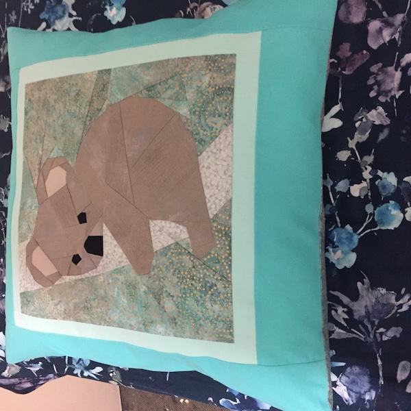 Koala Quilt Block Pattern, 3 Sizes PDF Instant Download, Foundation ...