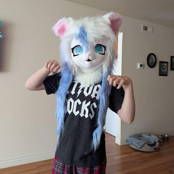Cute Fursuit Head Base Smiling Face ｜kigurumi Mask Base｜cheap Furry ...