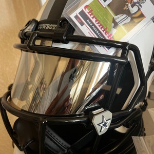 Precision Football Helmet Visor Mirror Chrome - Etsy