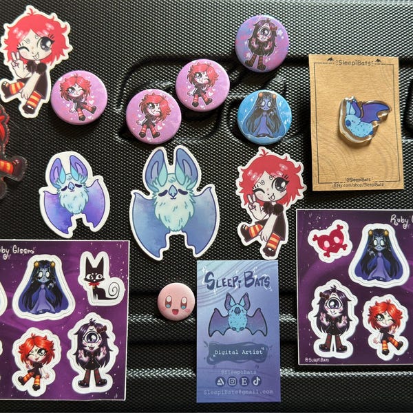Ruby Gloom Characters - Acrylic Keychain / Charms - Etsy