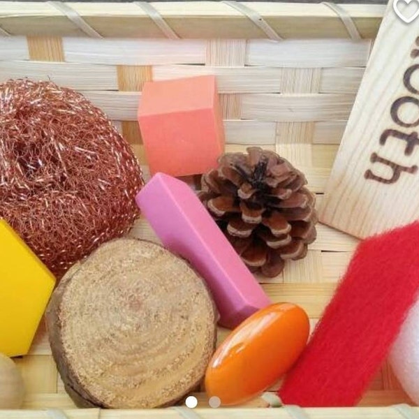 Rough/smooth Sorting Set, Montessori Object Classification, Gift for ...