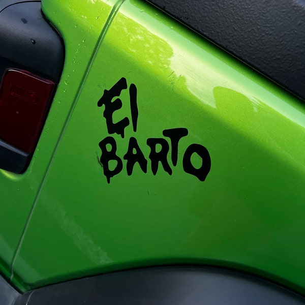 Unofficial the Simpsons El Barto Tag Decal Vehicle/ Laptop Sticker ...
