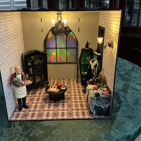 1:12 Scale Dollhouse Room Box Kit – Laser Cut MDF DIY Church Witches ...
