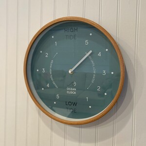 White Wood Tide Clock CUSTOM - Etsy