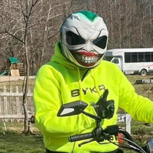 Great Custom Predator Motorcycle Helmet Blue Water (DOT and ECE ...
