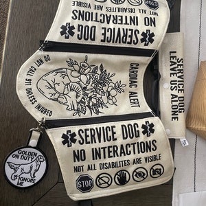 Vest adjustable Size, in Training Do Not Approach, Light Weight Sd ...