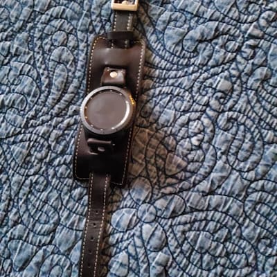 Wide Leather Watch Strap Wide Leather Watch Band Leather Cuff Watch Lug ...