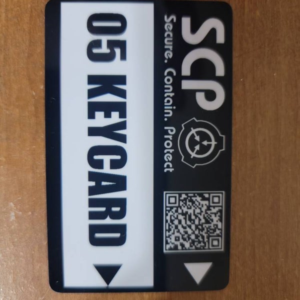 SCP Foundation Key Cards - Secret Laboratory Version - Etsy