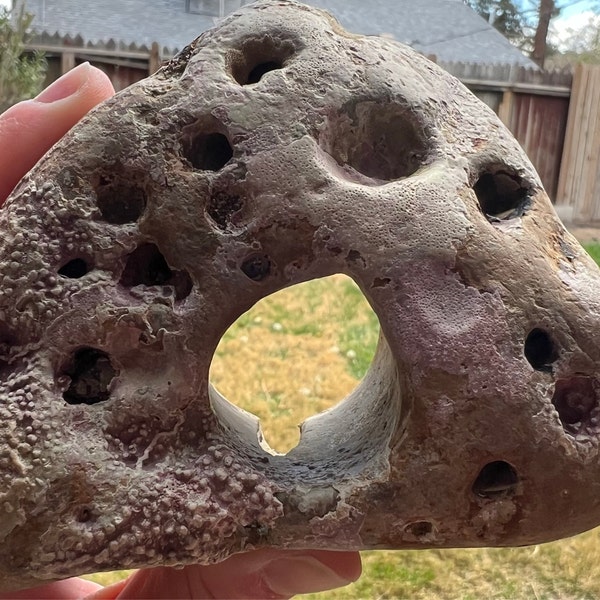 4+lb Genuine Naturally Formed HOLEY HOLED STONE Beautiful Natural ...