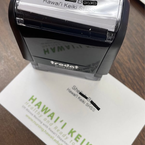 Custom Text Stamp: Trodat 4912 Self-inking Rectangle Stamper (1.75" X ...