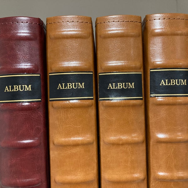 Book/album Leather Labels - Personalized in Gold or Silver/ Great for ...