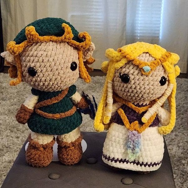 PDF: Zelda and Link Inspired Amigurumi Doll Crochet Pattern by ...