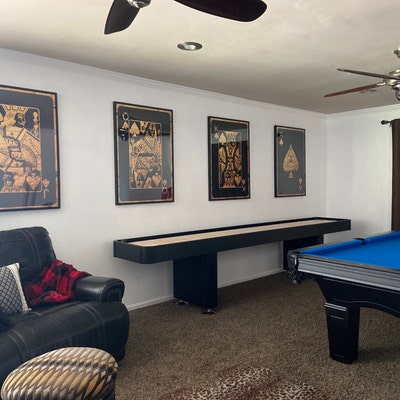 AKQJ of Clubs Playing Cards Poster or Canvas Wall Art, Casino Poker ...