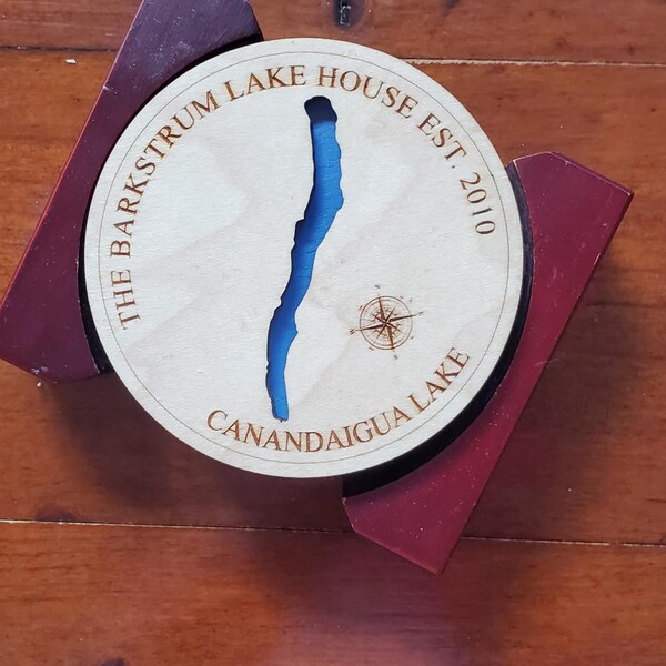 Personalized Wood River Map - Custom Engraved Wooden River Map - Unique ...