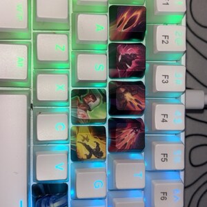 Handmade SA Profile Backlit Key Cap Hidden Fairyland Wood & Resin ...