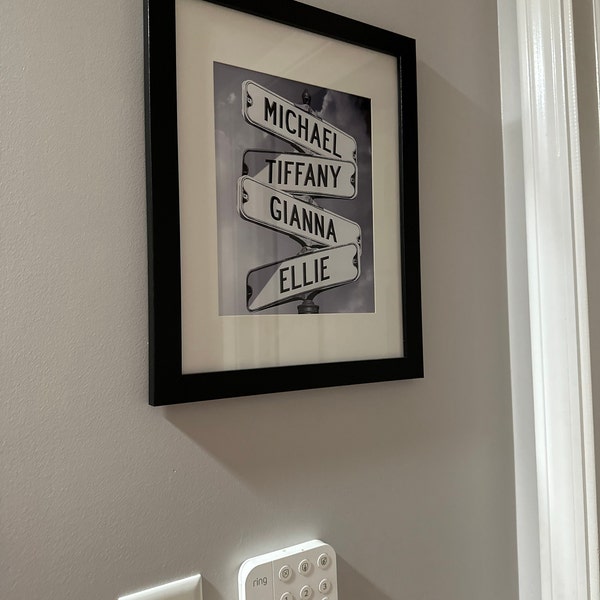 Four Names Personalized Street Signs Custom Photo Art With Options - Etsy