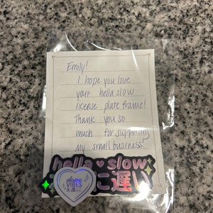 Hella Slow License Plate Frame Chrome - Etsy