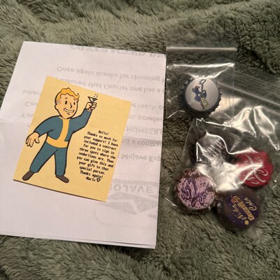 10 Fallout Unofficial Bottle Caps or Fridge Magnets in Weathered/clean ...