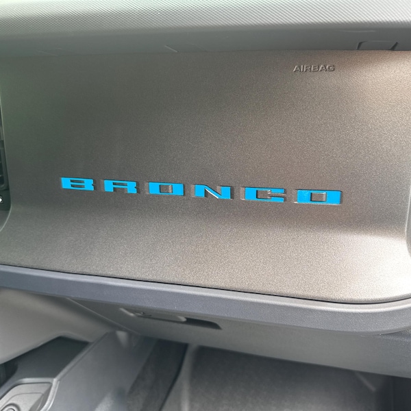Vinyl Letter Dash Inlays Fit 2021 Thru 2024 Bronco - Etsy
