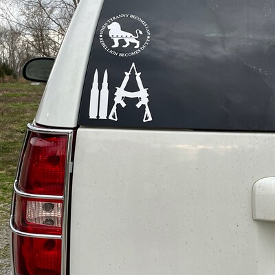 2A Bullets 2nd Amendment Vinyl Car Window or Laptop Decal - Etsy