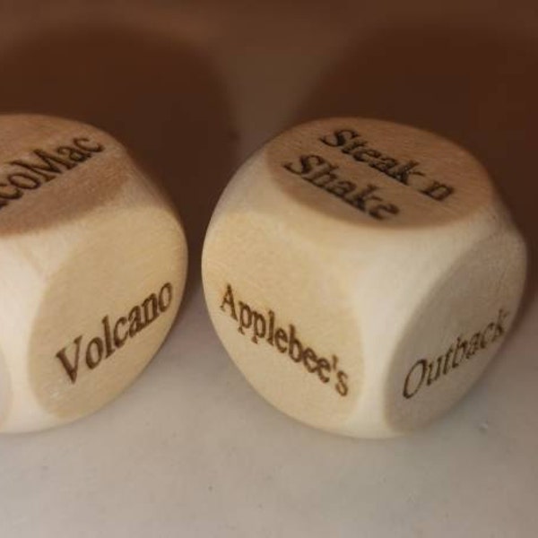 Personalized 2-inch Dice! A Great Gift for Friends, Family, or Yourself ...