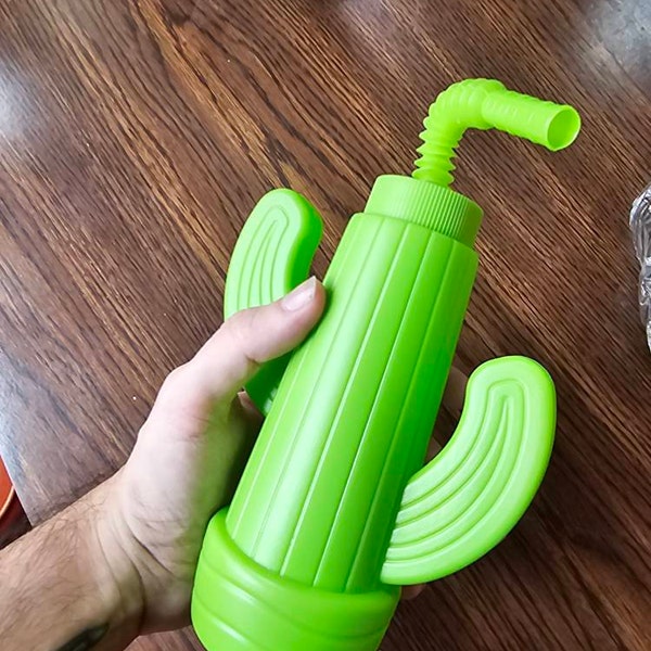 Cactus Cup With Lid and Straw, Sold Individually, Southwest Party Decor ...