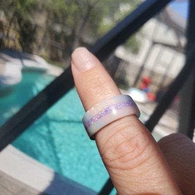 Unicorn Poop Ring With Opal Inlay Diamond Dust Ring Diamondcast ...