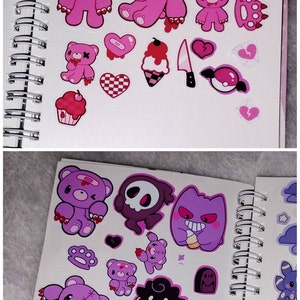 Pink Strawberry Cupcake Anime Girl Waterproof Vinyl Sticker Pack ...