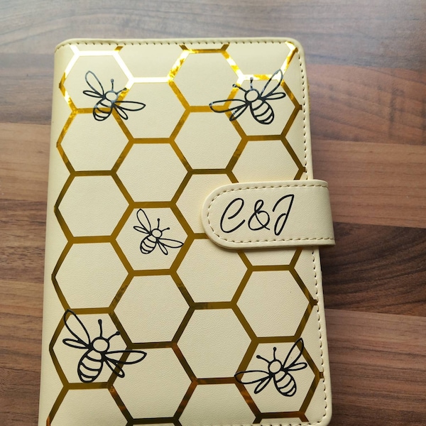 Bee Themed Personalised Savings Binder/budget Planner/money Wallet ...