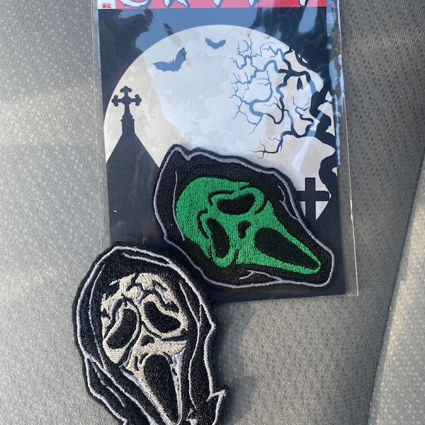 Ghostface Decayed Mask Scream 6 Inspired Embroidered Sew-on / DIY Patch ...