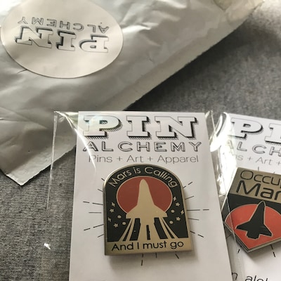 Enamel Pin Mars is Calling Space Lapel Pin Science Pin Astronomy Pin ...