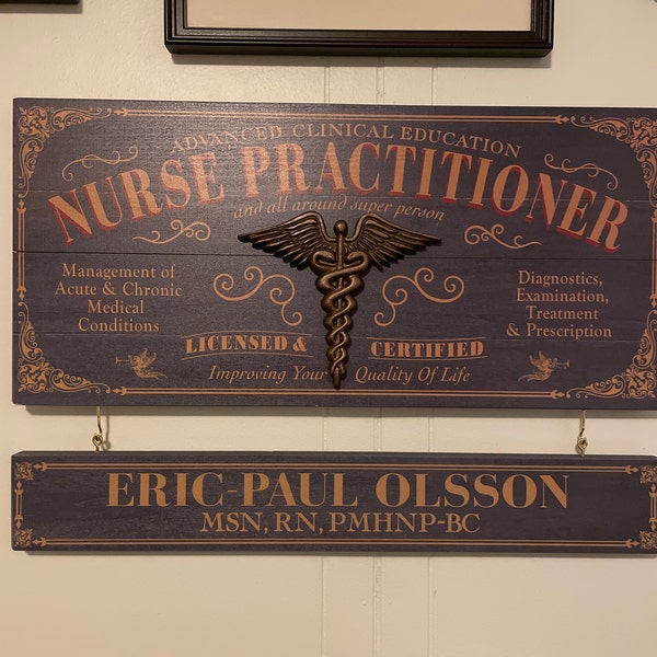 Nurse Practitioner Wood Sign With Optional Personalization >>> Order by ...