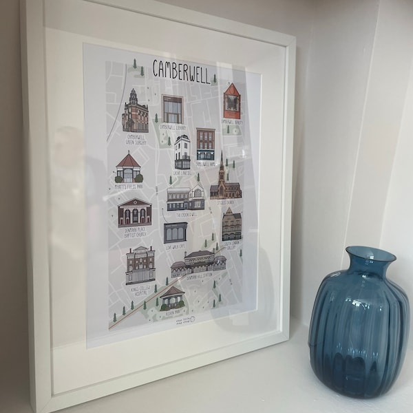 Map of Surbiton - Illustrated Map of Surbiton - Surbiton Map ...