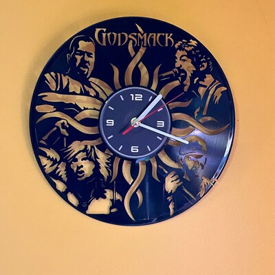 Police Car Vinyl Record Large Wall Clock Gift for Police Officer ...