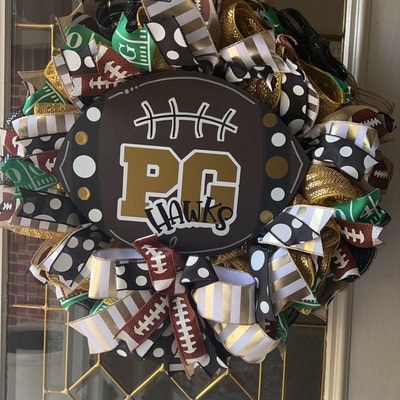 Personalized Cheer Basketball Door Wreath Choose Your Team Colors ...