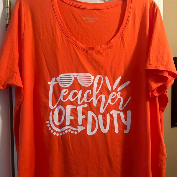 Teacher off Duty SVG, Teacher Summer SVG, Teacher Vacation Cut File ...