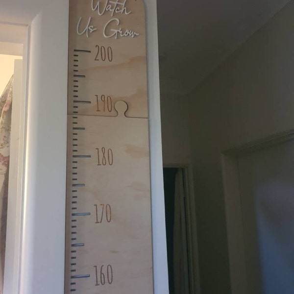 RECTANGLE Height Chart Markers | Plywood | Handmade and Personalised ...