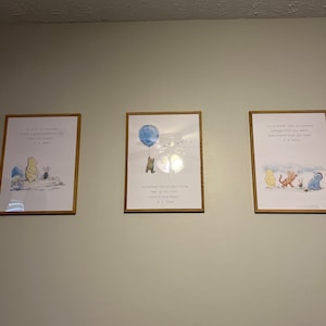 Classic Winnie-the-pooh Set of 3 Prints. Gender Neutral Nursery, Winnie ...
