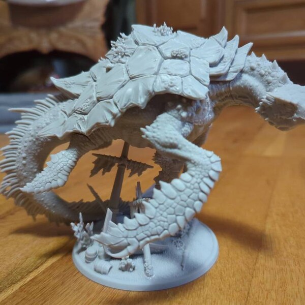 Dragon Turtle - Highly Detailed Resin 3D Printed Miniature - Etsy
