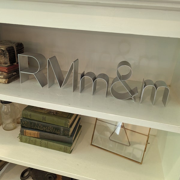 Letters Freestanding/initials/alphabet A-Z Signage/empire Real Metal - Etsy