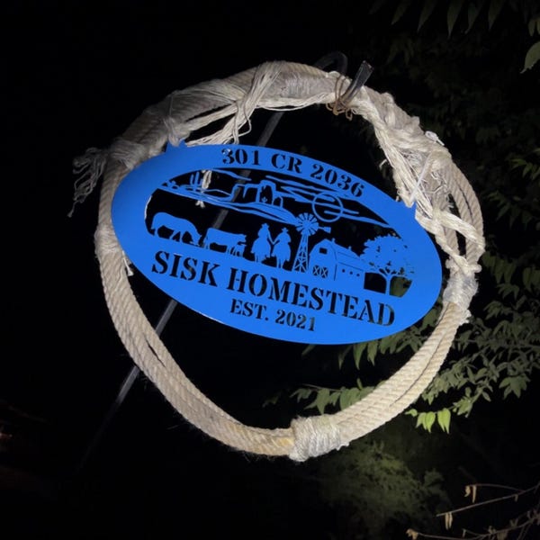 Personalized Your Ranch Metal Sign, Design Your Farm Sign, Custom Metal ...