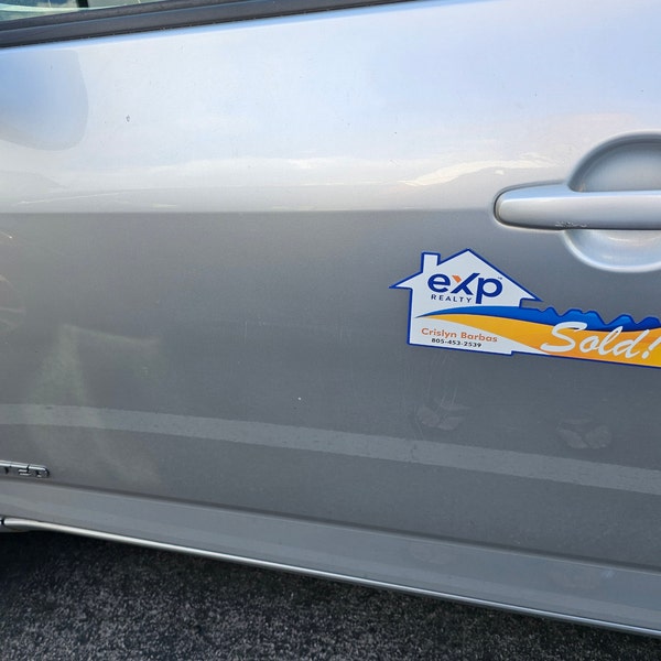 EXP Realty Personalized Real Estate Key Car Magnet - Realtor Marketing ...